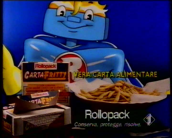 Spot: Rollopack Carta Fritty (1991) - Spot 80, la casa degli spot anni 80