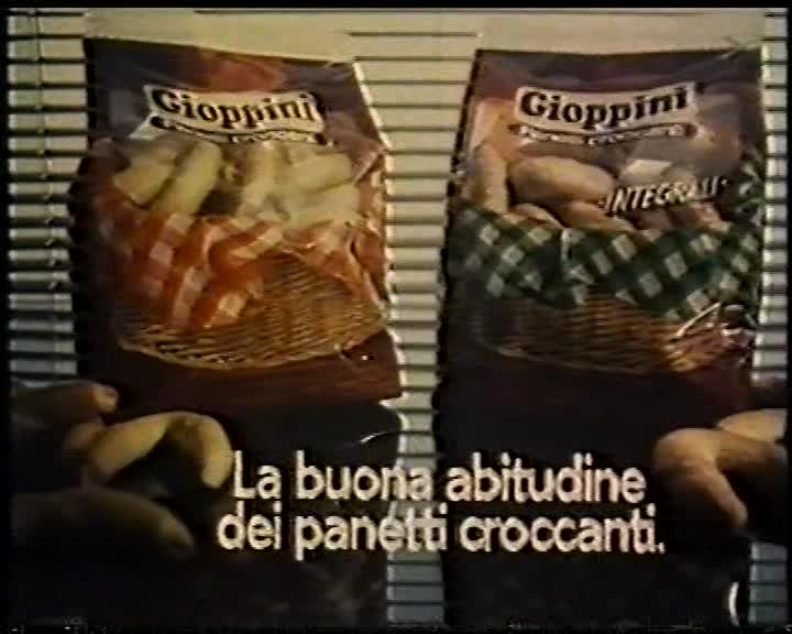 Pubblicità Gioppini Panetti Croccanti (1984) - Spot 80, la casa degli ...